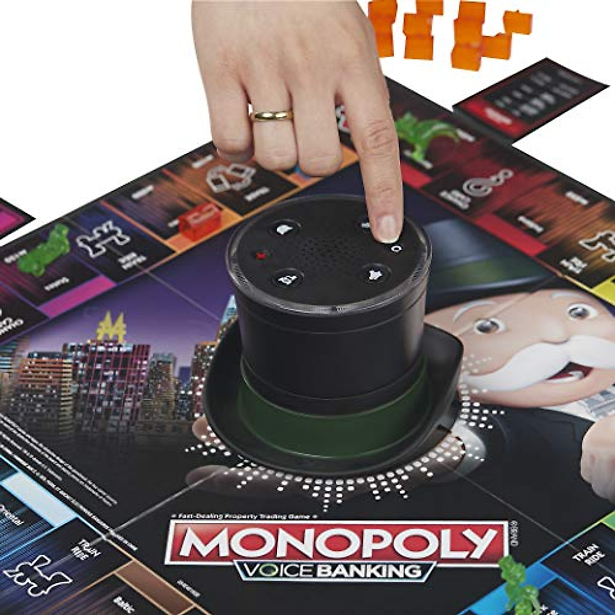 Monopoly Voice Banking Electronic Family Board Game for Ages 8 & Up