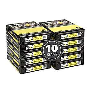 Boise Paper Premium Multi-Use Colored Paper, 8.5" x 11" Letter, Crackling Canary Yellow, 20 lb., 10 Ream Carton (5,000 Sheets)