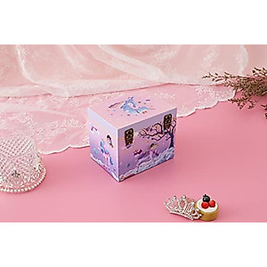Agitation Unicorn Princess Wooden Musical Jewelry Box - Unicorn Gifts for Girls (Purple Unicorn3)