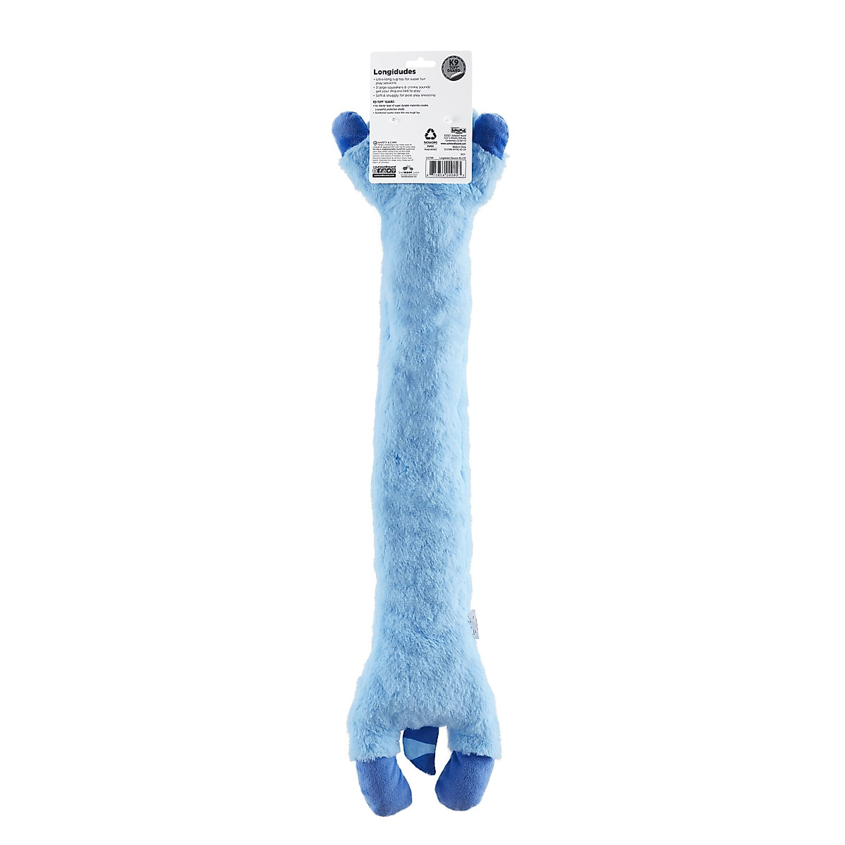 Outward Hound Longidudes Raccoon Plush & Squeaky Dog Tug Toy