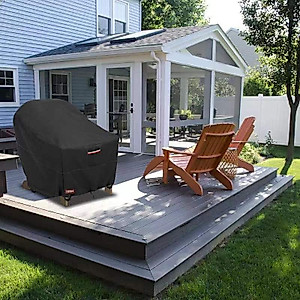 CVFERQE Swivel Patio Chair Cover Waterproof 2 Pack(30W*34D*38.5H Inch ),Patio Swivel Chair Covers for Outdoor Furniture,Rocking Chair Covers Waterproof,Black