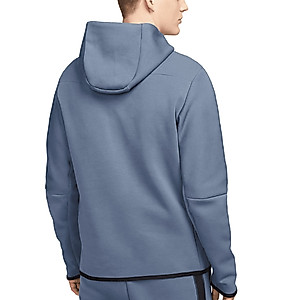 Nike Sportswear Tech Fleece Full-zip Hoodie Mens Diffused Blue/Black Size-Medium