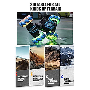 TANOKAY RC Stunt Car, 2.4GHz Remote Control + Gesture Sensing Monster Truck, Big Off Road Double Sided Racing Rock Crawler, Stunt Drift Rechargeable Vehicle for Kids & Adults