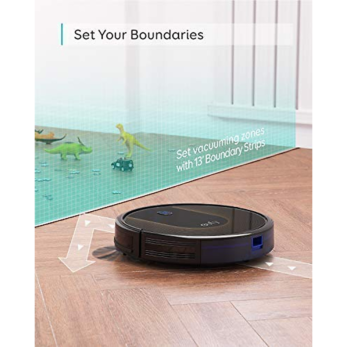 eufy by Anker, BoostIQ RoboVac 30C, Robot Vacuum Cleaner, Wi-Fi, Super-Thin, 1500Pa Suction, Boundary Strips Included, Quiet, Self-Charging Robotic Vacuum, Cleans Hard Floors to Medium-Pile Carpets