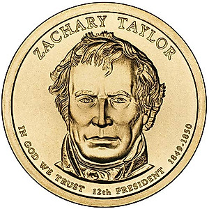 2009 P Position A Satin Finish Zachary Taylor Presidential Dollar Choice Uncirculated US Mint