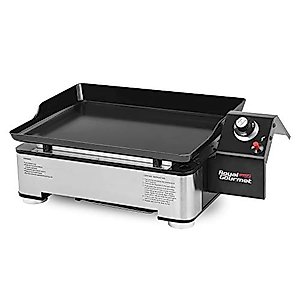 Royal Gourmet PD1202S 18-Inch Portable Table Top Propane Gas Grill Griddle for Camping, Sliver