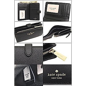 Kate Spade New York Leila Medium Compact Bifold Wallet Leather Black