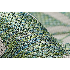 Novogratz by Momeni Villa Salerno Green Indoor/Outdoor Area Rug 2' X 3'