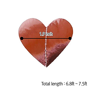 ebabyland 3Pack Rose Gold Heart Banner -graduation party decorations 2022 rose gold party decorations bachelorette party banner wedding birthday baby shower bridal shower decorations