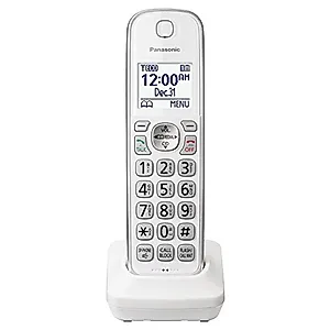 PANASONIC Additional Cordless Phone Handset for use with KX-TGD53x Series Cordless Phone Systems - KX-TGDA50W1 (White)