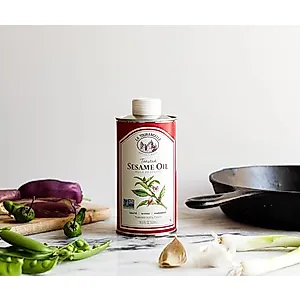 La Tourangelle, Toasted Sesame Oil, Great for Cooking, Add to Noodles, Stir-Fry, Vegetables, Vinaigrettes, and Marinades, 16.9 Fl Oz