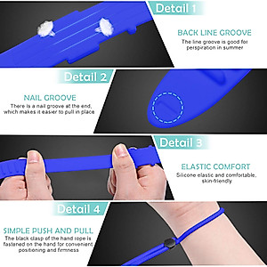 2021 Newest Soft Silicone Controller Skin Grip Cover Protector for Oculus Quest 2 with Paddy Backhand Strap No More Controllers Flying Out - Quest 2 Accessories by X-super Home (Quest 2, Blue)