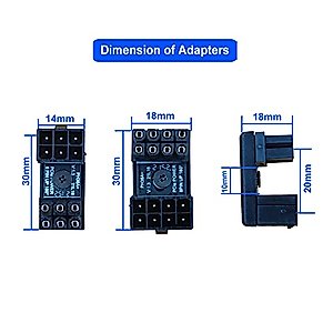 COMeap 8 Pin 180 Degree Adapter, GPU VGA PCIe 8 Pin U Turn 180 Degree Angle Connector Power Adapter Board for Desktop Graphics Card