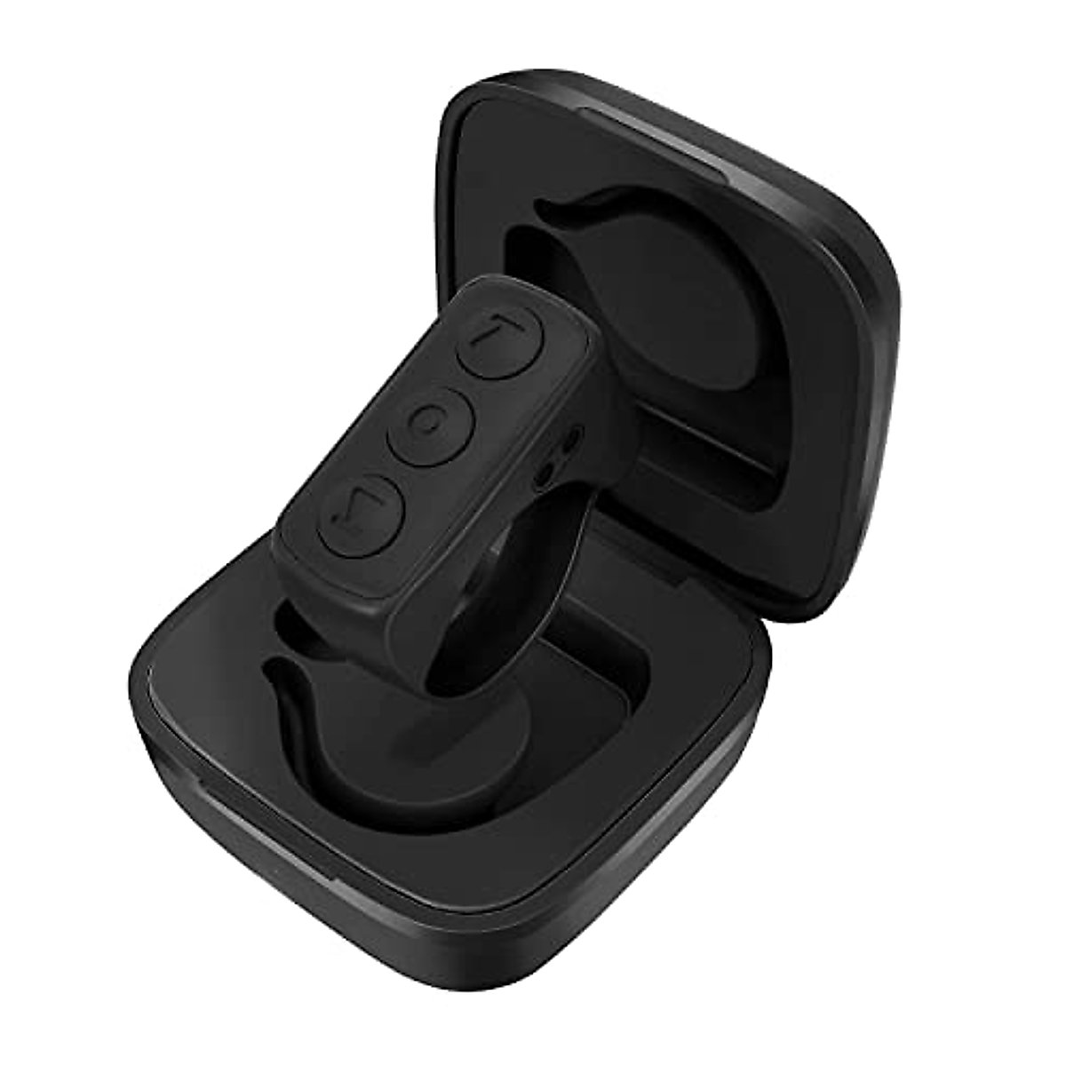 TikTok Remote Control Kindle App Page Turner, Bluetooth Camera Video Recording Remote, TIK Tok Scrolling Ring for iPhone, iPad, iOS, Android - Black