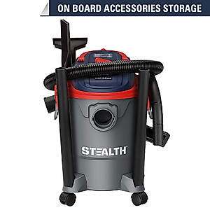 Stealth 3 in 1 Wet Dry Vacuum Cleaner, 5 Gallon 5.5 Peak HP, Portable Shop Vacuum with Blower, 1-1/4 inch Hose, ECV05P1