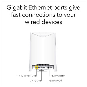 NETGEAR Wireless Mesh Access Point and WiFi Extender (WAC564) - Tri-Band AC3000 WiFi Speed | Up to 600 Devices | 4 x 1G Ethernet LAN Port | MU-MIMO