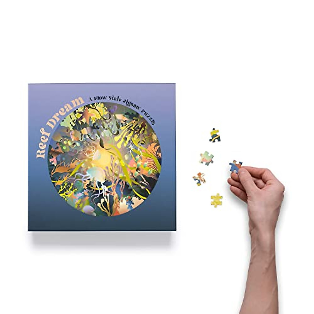 Reef Dream: A Flow State Circular Jigsaw Puzzle