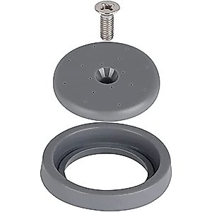 TBER Grey Pre-Rinse Spray Valve Repair Kit for All Commercial Kitchen Sink Sprayer Spray Face Bumper and Screw Repair Part (Grey)