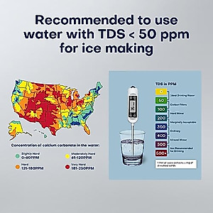 Upstreman X90 Pro Nugget Ice Maker - 33Lbs/Day, Self-Cleaning, 6 ICE Cubes in 15 Mins, 2 Water Refill, Countertop Under Cabinet for Home/Office/Bar