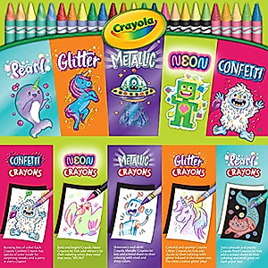 Crayola 120 Crayons in Specialty Colors, Coloring Set, Gift for Kids, Ages 4, 5, 6, 7 (52-3452)