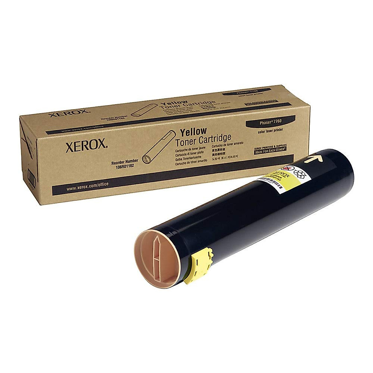 Xerox Phaser 7760 Yellow High Capacity Toner Cartridge (25000 Pages) - 106R01162