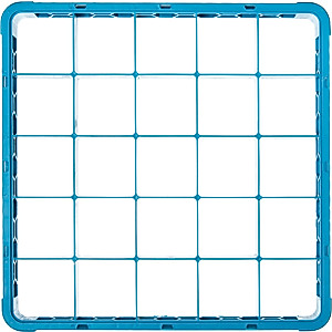 CFS RE2514 OptiClean 25 Compartment Divided Glass Rack Extender, 1.78", CFS Blue