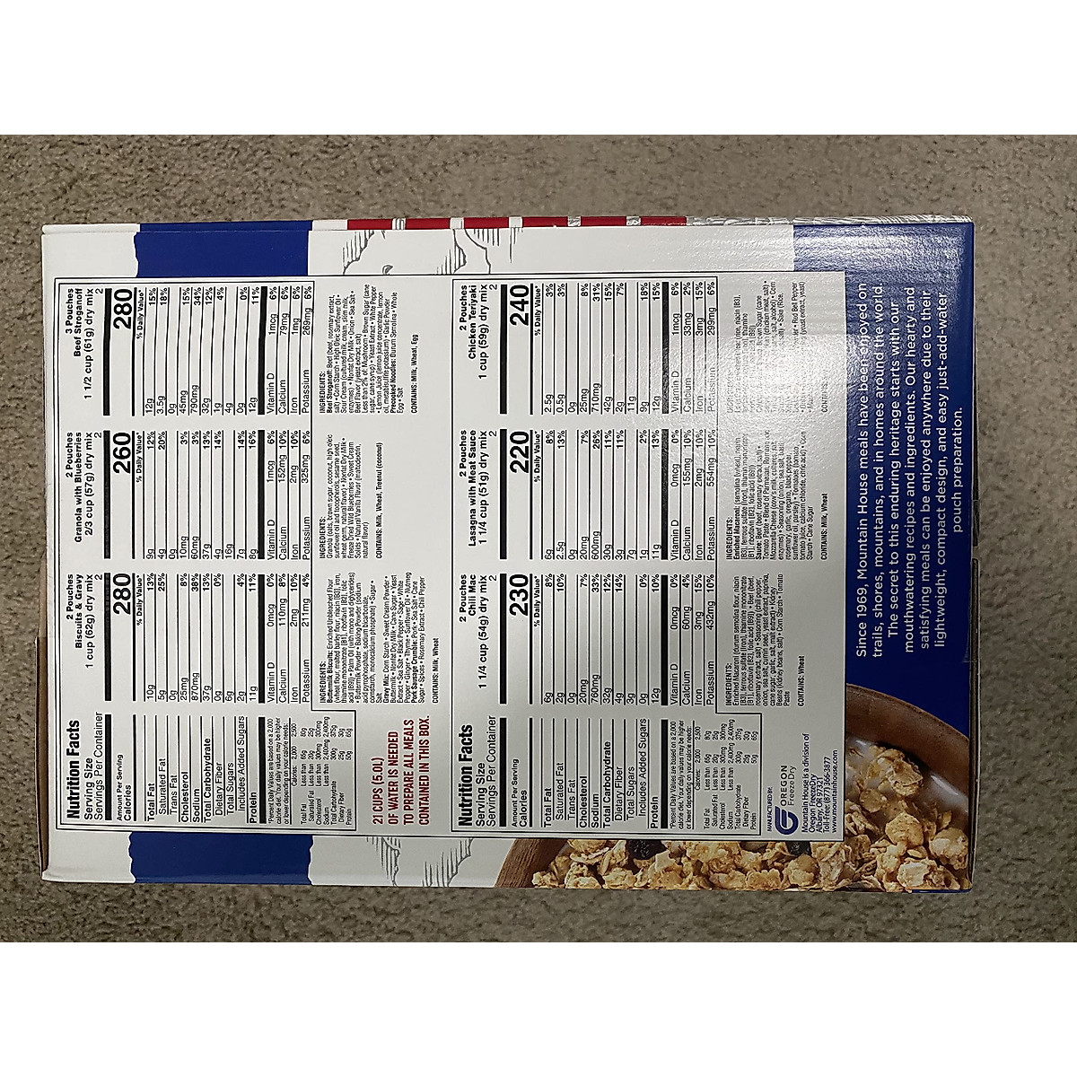 HM Mountain House Adventure Meal KIT, Breakfast - Lunch - Dinner, 13 Pouches