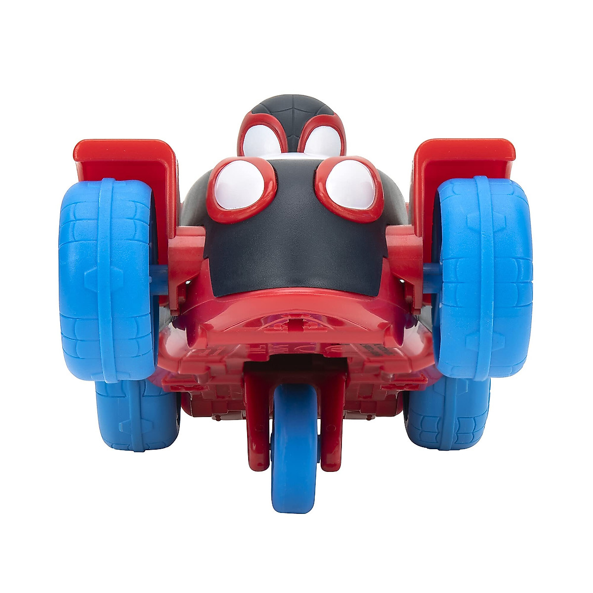 Marvel Spidey and his Amazing Friends Webbed Wheelie Vehicle - Miles Morales: Spider-Man Pull Back Vehicle - Features Built-in Super Hero