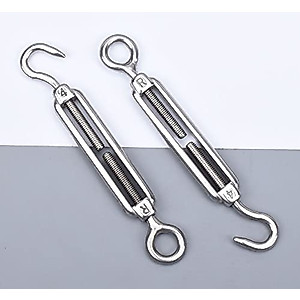 10Pcs M4 Turnbuckles,Alele Clothesline Tightener,Stainless Steel 304 Turnbuckle,Suitable for Tighten Taut Rope (M4 Turnbuckles 10 Pack New)
