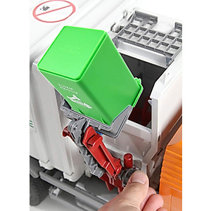 Nuanmu Automotive Garbage Can Set 3 Color Small Trash Can Garbage Truck Toy