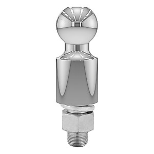 CURT 40032 Chrome Trailer Hitch Ball, 3,500 lbs, 2-Inch Rise, 1-7/8-Inch Diameter, 1 x 2-1/8-Inch Shank