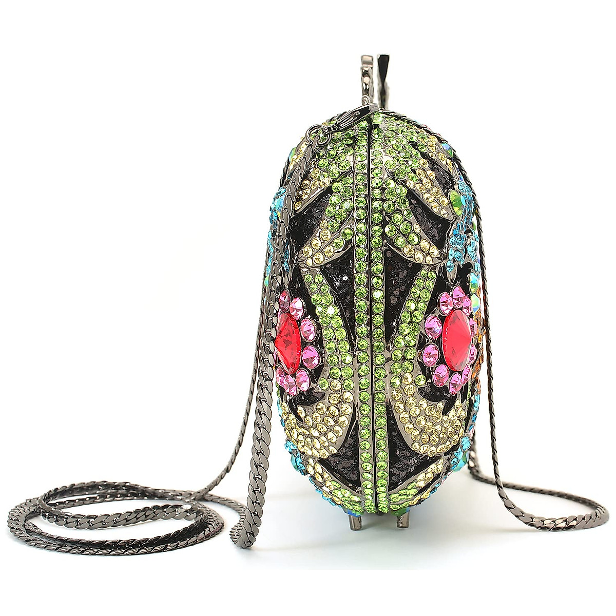 MOSSMON Luxury Crystal Clutch Women Rhinestone Evening Bag for Party and Wedding