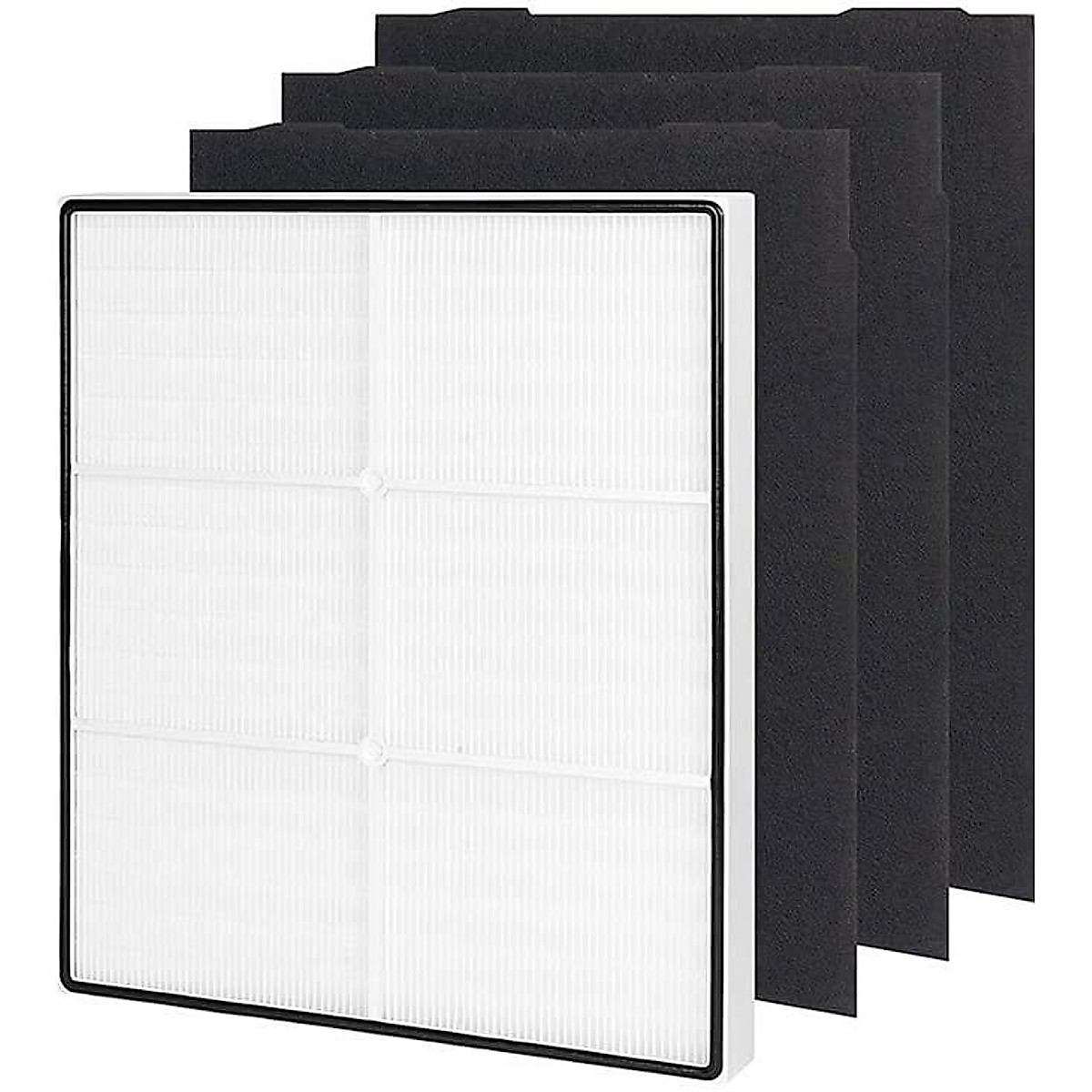 Goodsby Replacement 1x HEPA Filter + 4x Pre Motor Carbon Filters for Whirlpool Whispure AP300 AP350 AP450 AP510 AP51030KB AP45030K WP500 WP1000 Air Purifiers 1183054 1183054K 8171434K