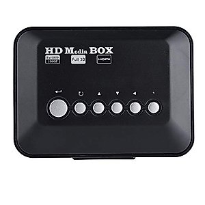 Zhiyavex HDMI Media Player,1080P HD Audio Video Media Player,Digital Media Player with IR Remote Control,Support USB Drive, Mobile Hard Drive, Memory Card, 2.5T Mobile Hard Drive(US)