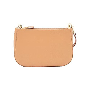 Marc Jacobs H103L01SP21 Smoked Almond Women's Maverick Tassel Leather Crossbody Saddle Bag