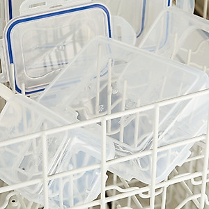 LocknLock Easy Essentials Food Storage Container With Dividers / Food Storage Bin With Dividers - 78 Ounce, Clear