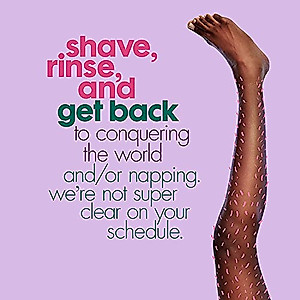 joy Razors for Women, 1 Handle, 4 Razor Blade Refills, Teal, Lubrastrip to Help Avoid Skin Irritation