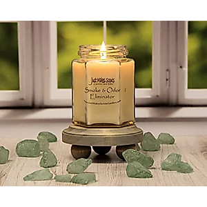 3 Pack - Smoke and Odor Eliminator Candle - Odor Eliminating Scented Candles for Home - Neutralizes Cigarette, Food, and Pet Smells | Natural Soy Wax Candle, Hand Poured in The USA