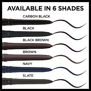 L'Oreal Paris Makeup Infallible Never Fail Original Mechanical Pencil Eyeliner with Built in Sharpener, Black Brown, 1 Count