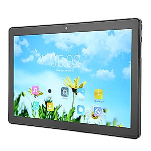 Naroote Tablet, Processor CPU Octa Core 2.4G 5G WiFi 6G RAM 128G ROM 10.1 Inch Home Travel Tablet (Black)