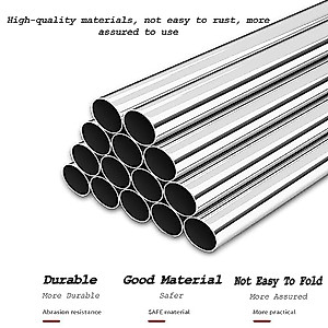 RUYICZB 2 Layer Floor Clothes Drying Rack Metal Drying Double Pole Clothes Rack with Wheels, Large Stainless Steel Expandable Clothes Drying Rack, Towel Rack for Indoor and Outdoor Use