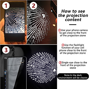 BABOBIU Electric Lighter Rechargeable USB Lighter Windproof Big Flame Lighter Cool Unique lighter Plasma Arc Lighter with Projection Design Lighter Lighter for Men, Women, Friends (BlackDragon)