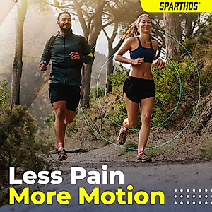 Sparthos Ankle Compression Socks (Pair) – Plantar Fasciitis Sleeves with Arch Support – Foot Ankle Brace for Men and Women – Injury Recovery - Pain Relief for Sprains, Strains, Arthritis (Pink-XL)