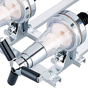 4 Bottle Liquor Dispenser, Wall Mounted Spirit Drinks Stand Optic, Spring-Loaded Wine Dispenser Stand Drinking Pourer Bottle Holder