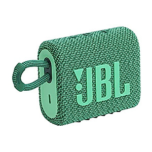 JBL Go 3 Eco: Portable Speaker with Bluetooth, Built-in Battery, Waterproof and Dustproof Feature - Green