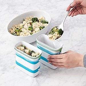 YouCopia FreezeUp Freezer Food Block Maker, 2 Cup, 2-Pack, Meal Prep Bag Container to Freeze Leftovers and Soup