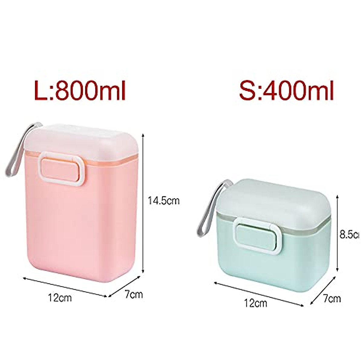 CHDHALTD Formula Dispenser with Scoop,Portable Milk Powder Formula Containers for Travel Baby Food Storage Box