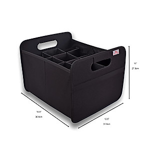 TOP TEIR Foldable 12 Bottle Wine Carrier RV Storage and Organization Camping Storage and Kitchen Storage of Bottles Carry Glassware Shopping Travel Free Bottle Opener