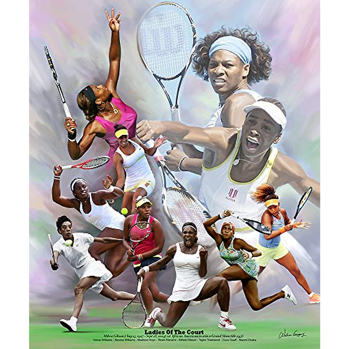 Wishum Gregory, Ladies of the Court - Art Print Poster, Paper Size 20" x 16" Image Size 20" x 16"(2612)