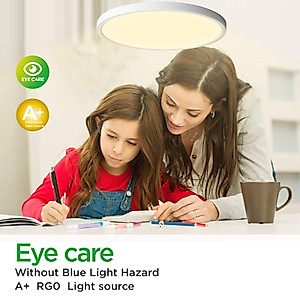 TALOYA 2 Pack 12 Inch LED Flush Mount Ceiling Light Fixture for Living Room Basement Closet Hallway Laundry Room Porch,20W Equivs to 200W 3000k/4000k/6500k